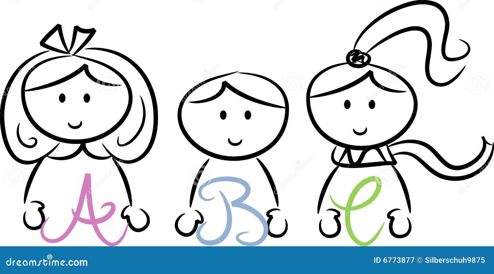 Cabritos del ABC (ii) ilustración del vector. Ilustración de impaciente ...