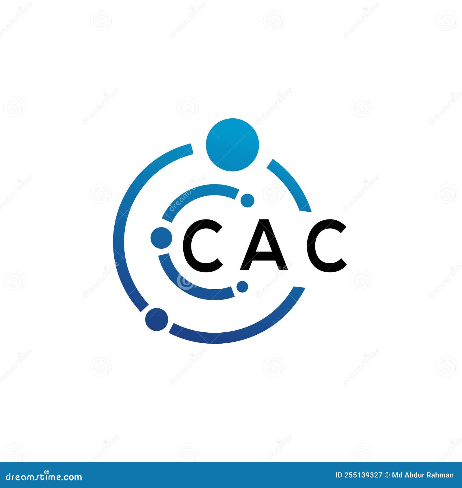 CAC Letter Logo Design on White Background. CAC Creative Initials ...