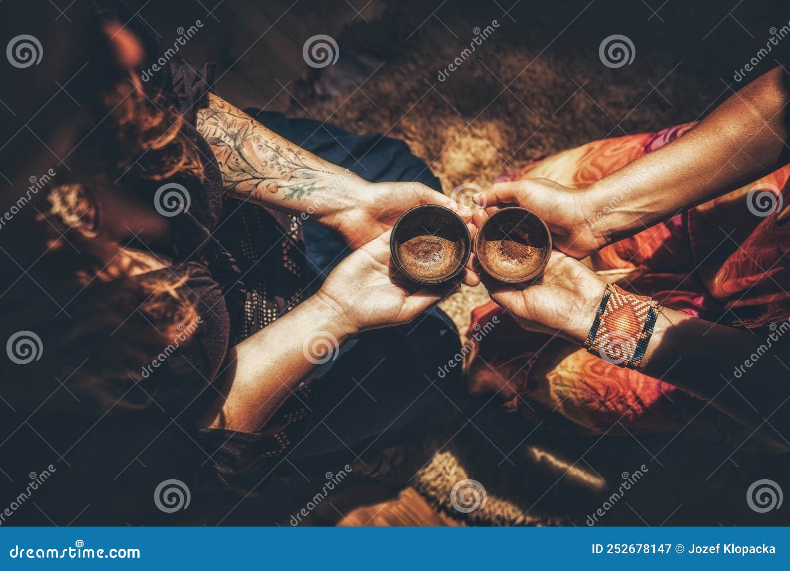 Cacao Ceremony, Heart Opening Medicine. Ceremony Space. Stock Image ...