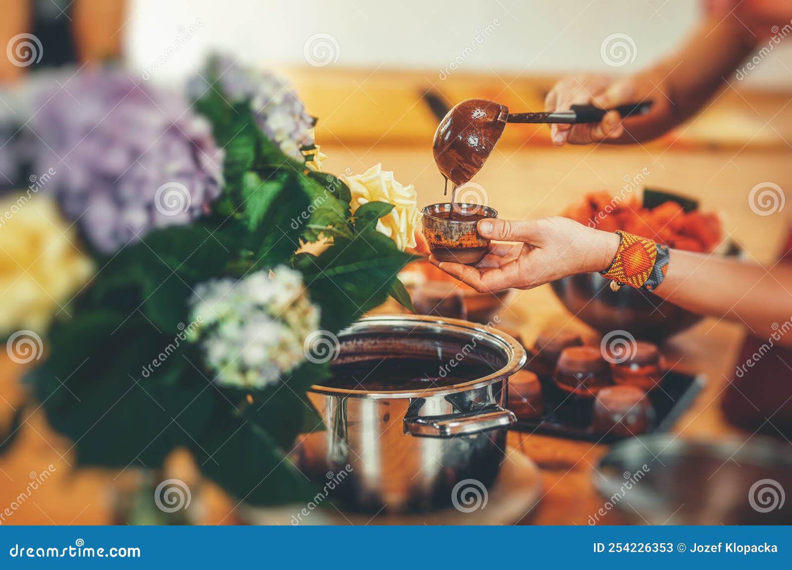 Cacao Ceremony, Heart Opening Medicine. Ceremony Space. Stock Image ...
