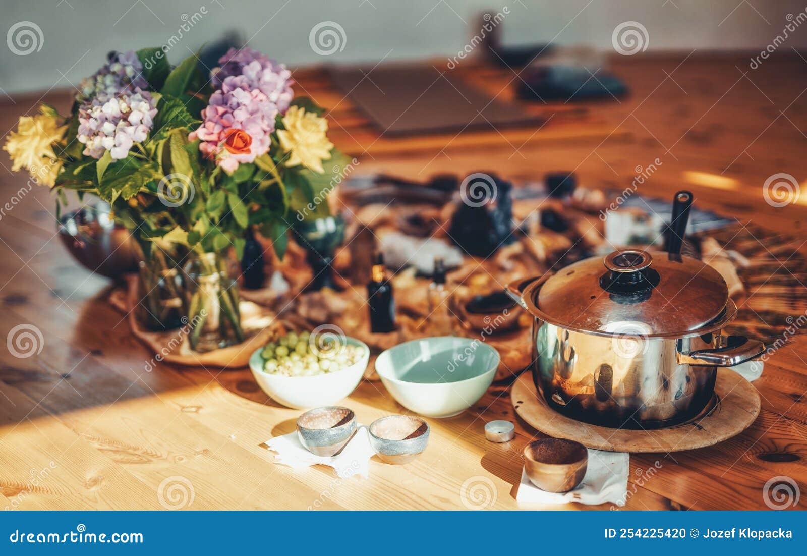 Cacao Ceremony Space, Heart Opening Medicine. Stock Photo - Image of ...