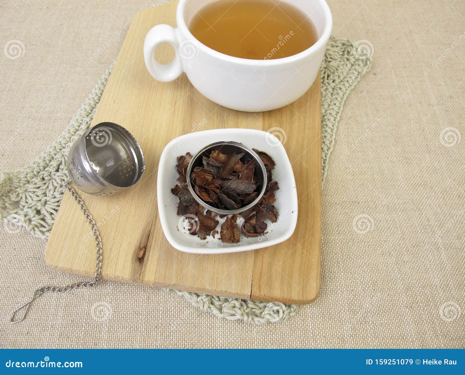 Cacao Husk Tea from the Roastet Outer Shells of the Cacao Bean Stock ...