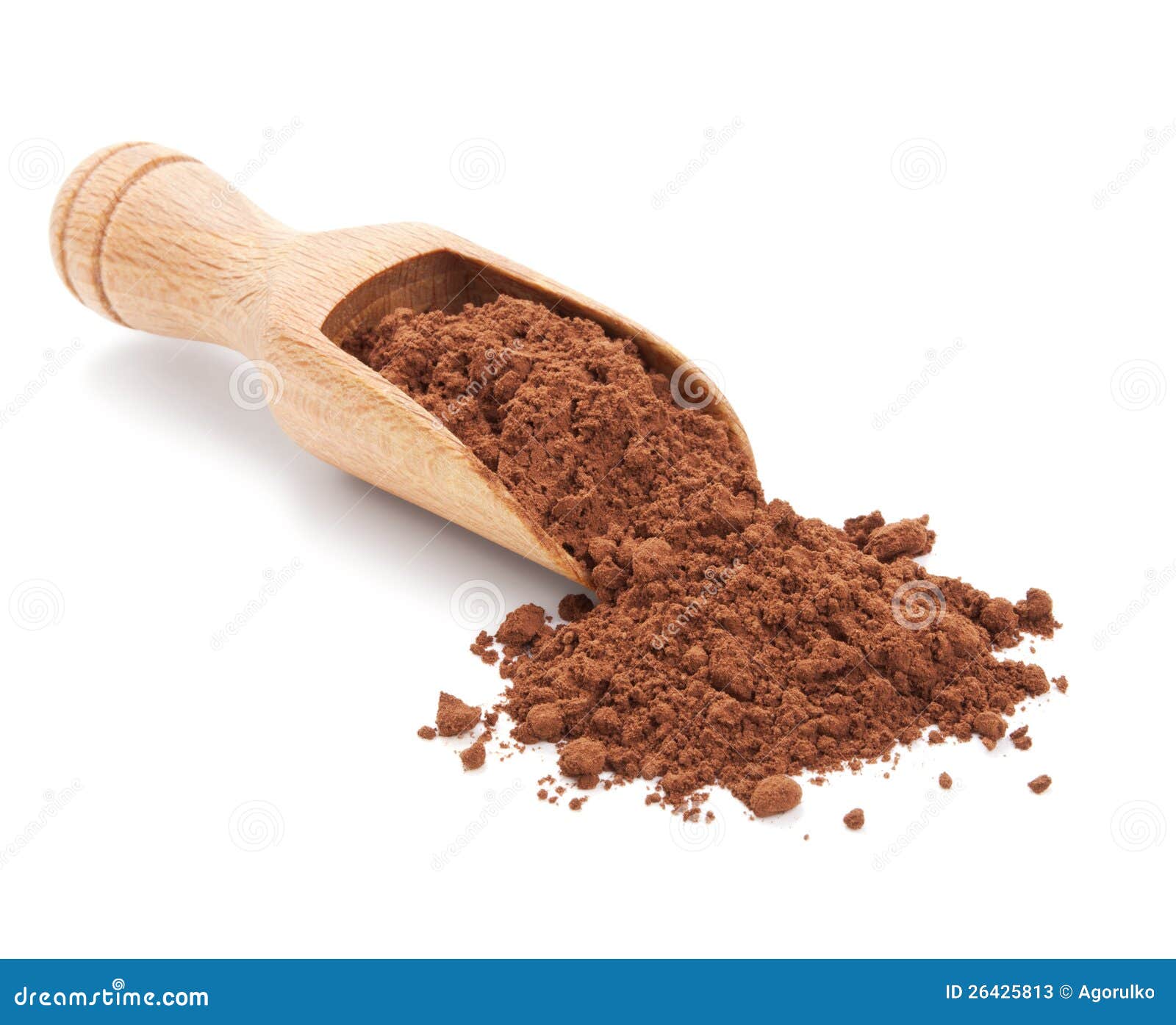 Cacao Powder On Gray Concrete Texture Royalty-Free Stock Photo ...