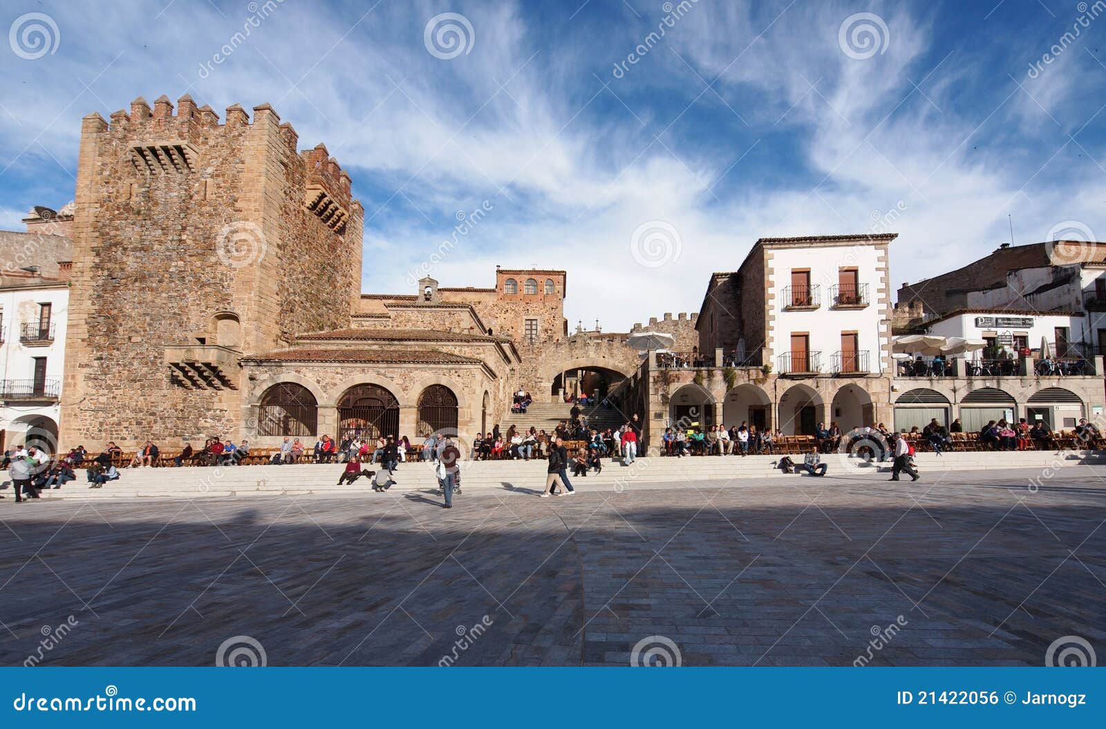 Caceres editorial photo. Image of sights, medieval, history - 21422056