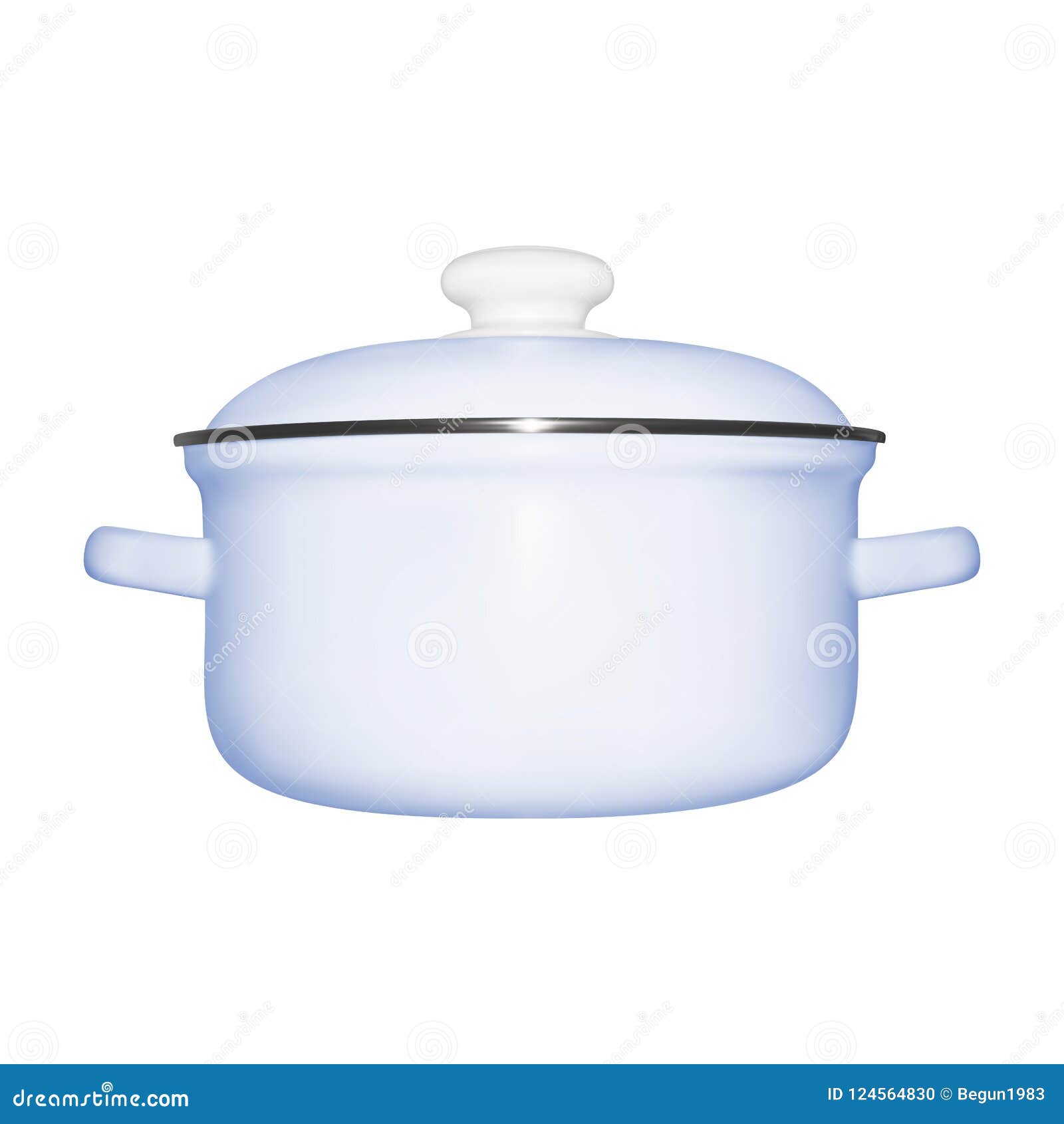 Cacerola en vector ilustración del vector. Ilustración de fondo - 124564830