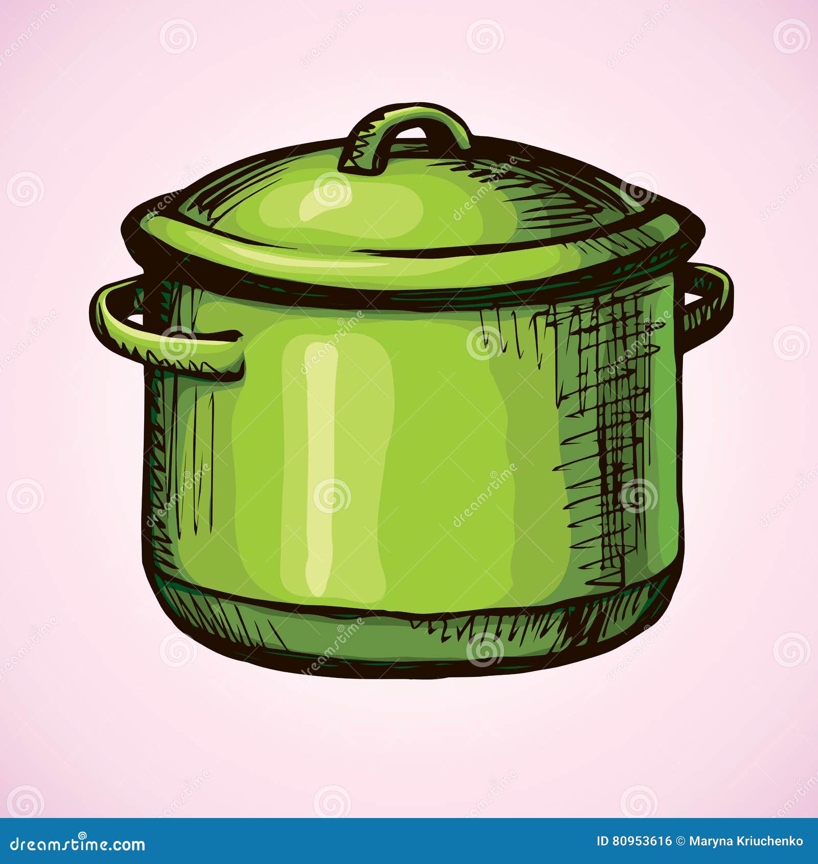 Cacerola Vieja Gráfico Del Vector Ilustración del Vector - Ilustración ...