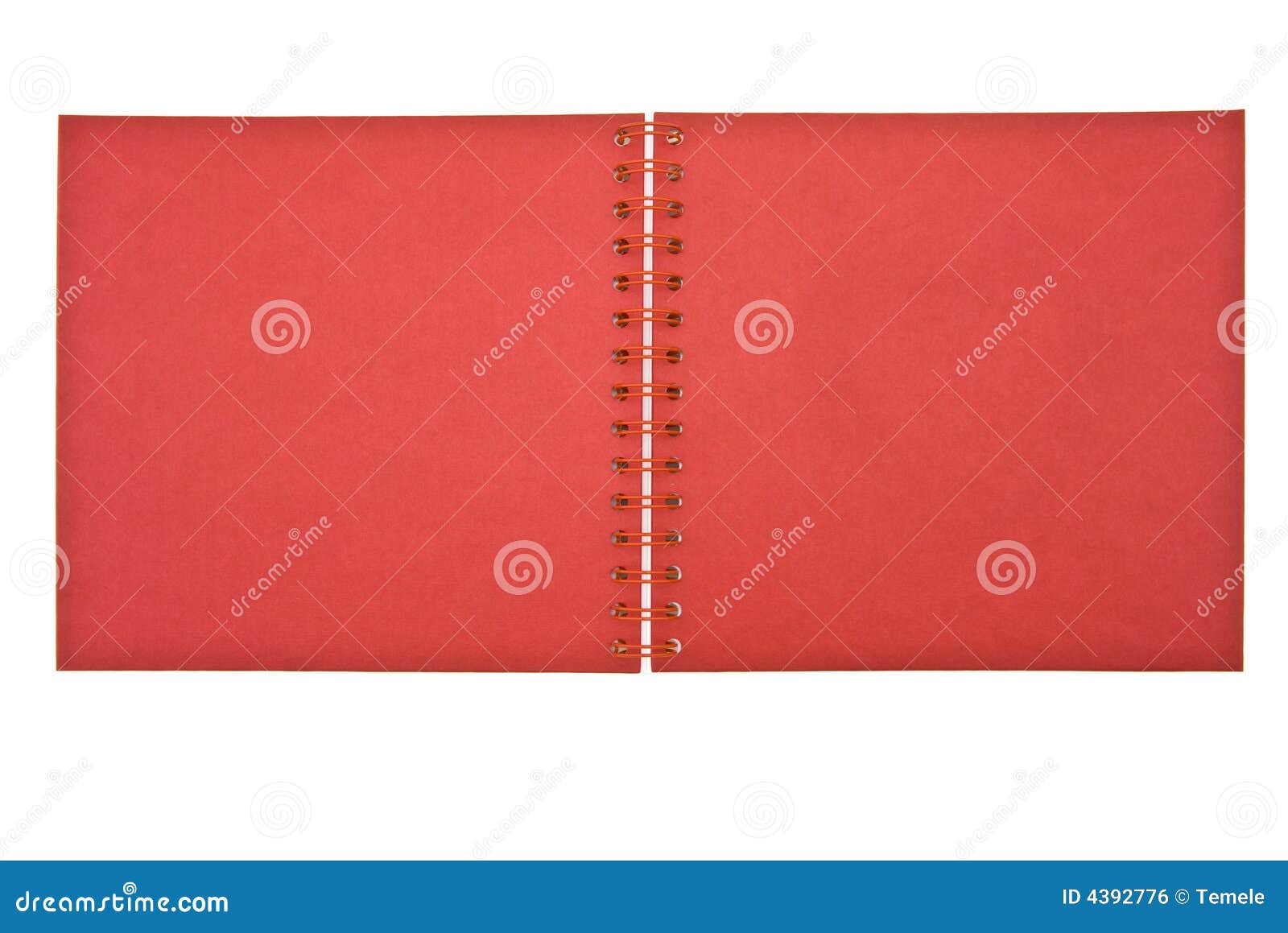 Cache D'un Cahier Rouge Ouvert Photo stock - Image du papier, cahier ...