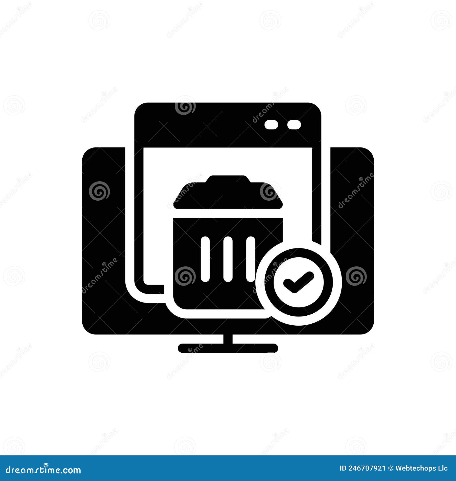 Black Solid Icon for Cache, Memory and Data Stock Vector - Illustration ...