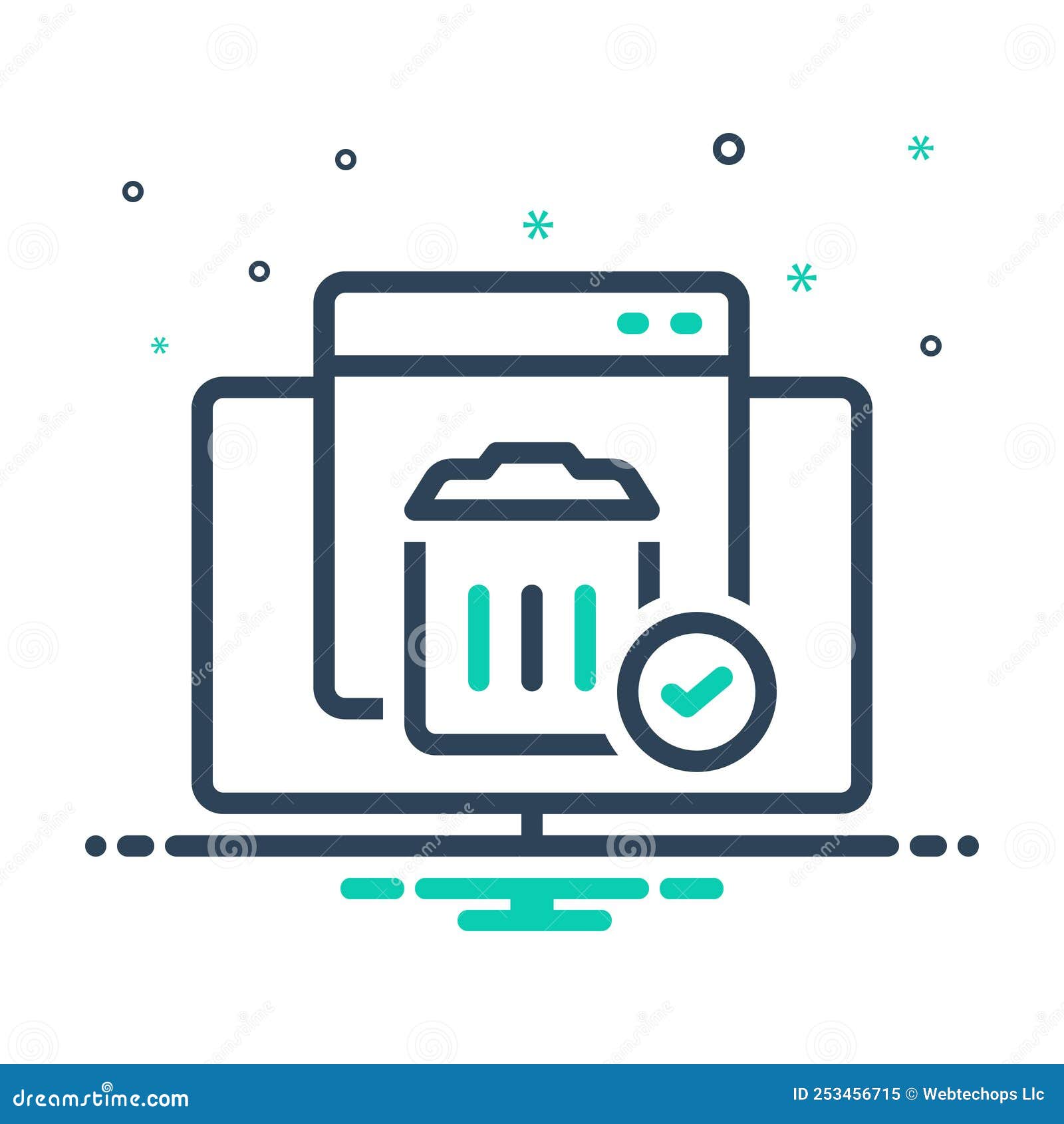 Mix Icon for Cache, Memory and Data Stock Illustration - Illustration ...