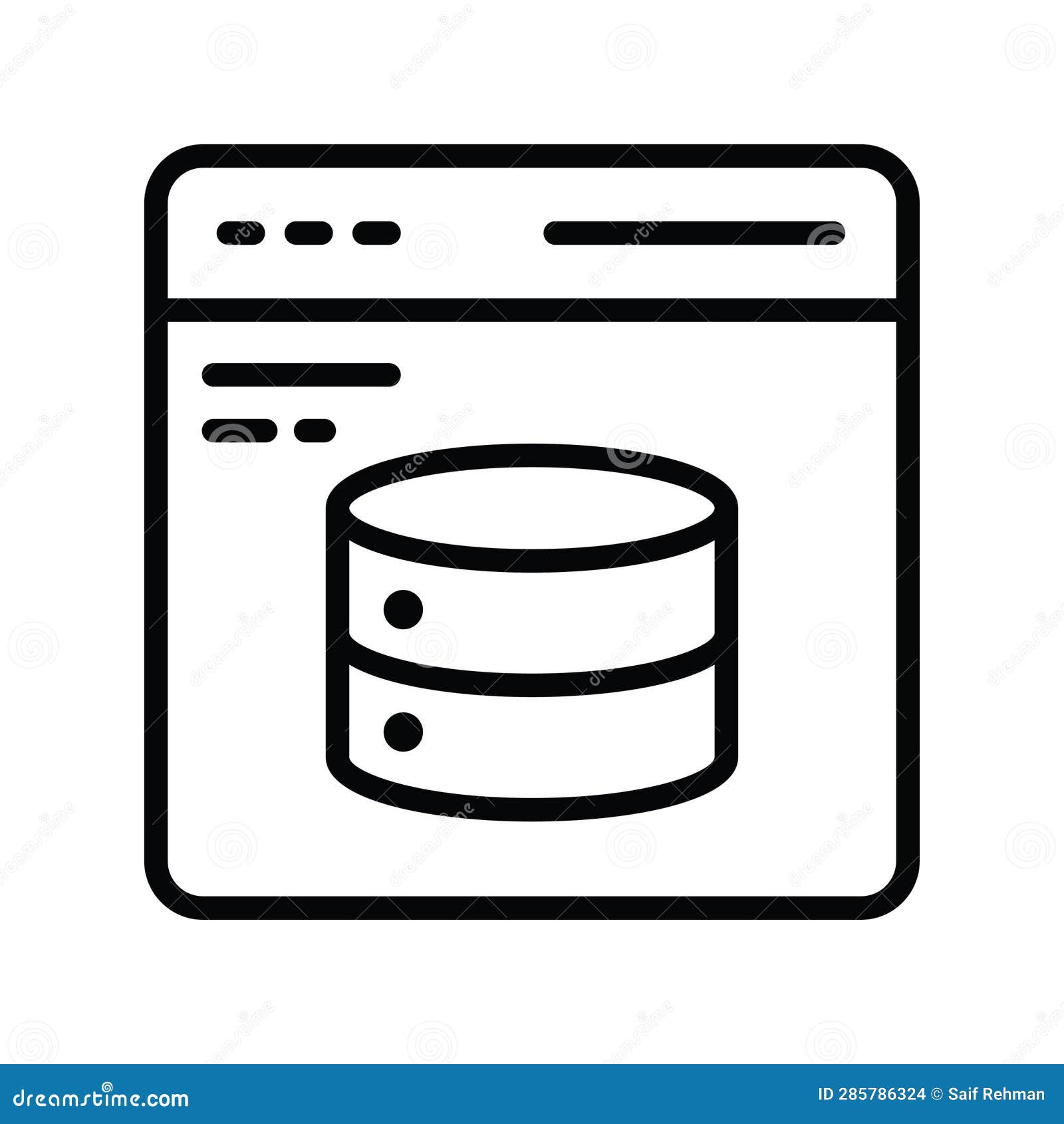 Cache Memory Vector Outline Icon Design Illustration. Cloud Computing ...