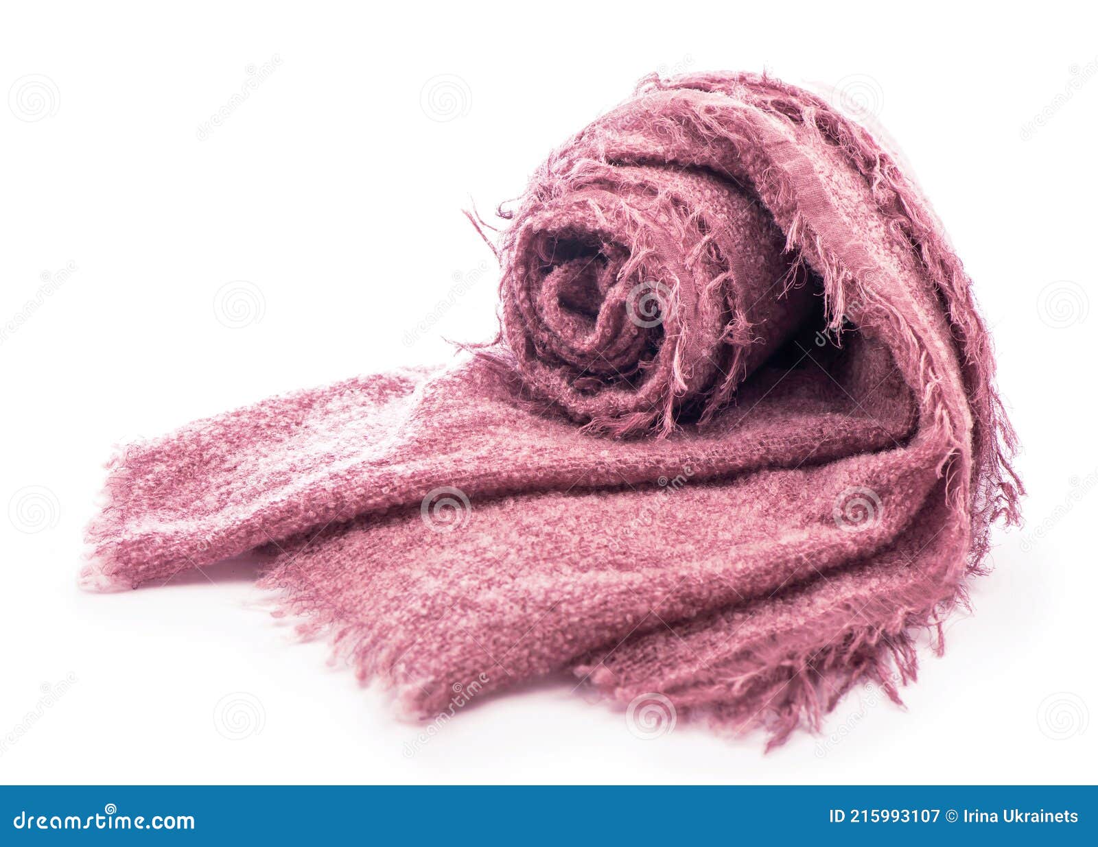 Cachecol Rosa Quente Isolado Em Fundo Branco Imagem de Stock - Imagem ...