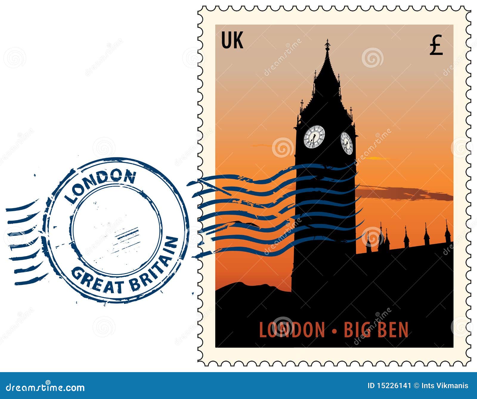 Cachet De La Poste De Londres Illustration de Vecteur - Illustration du ...