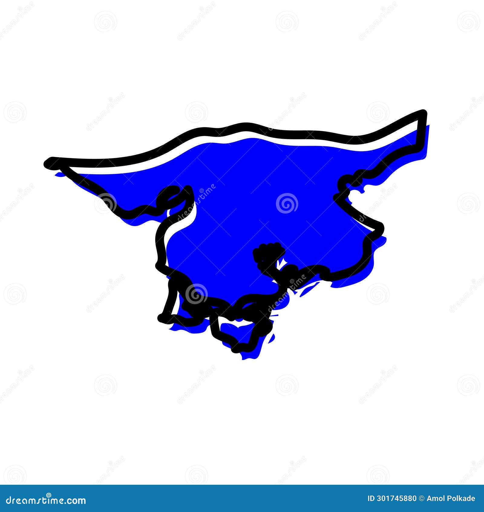 Cacheu Region of the Guinea-Bissau Vector Map Stock Vector ...