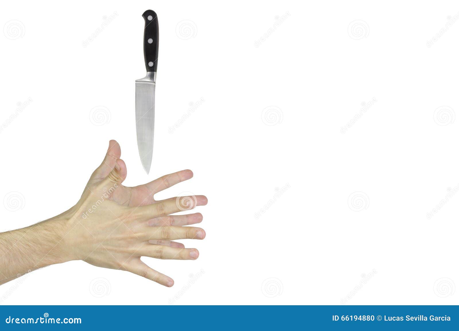 Caching Av En Fallande Kniv Arkivfoto - Bild av metafor, händer: 66194880