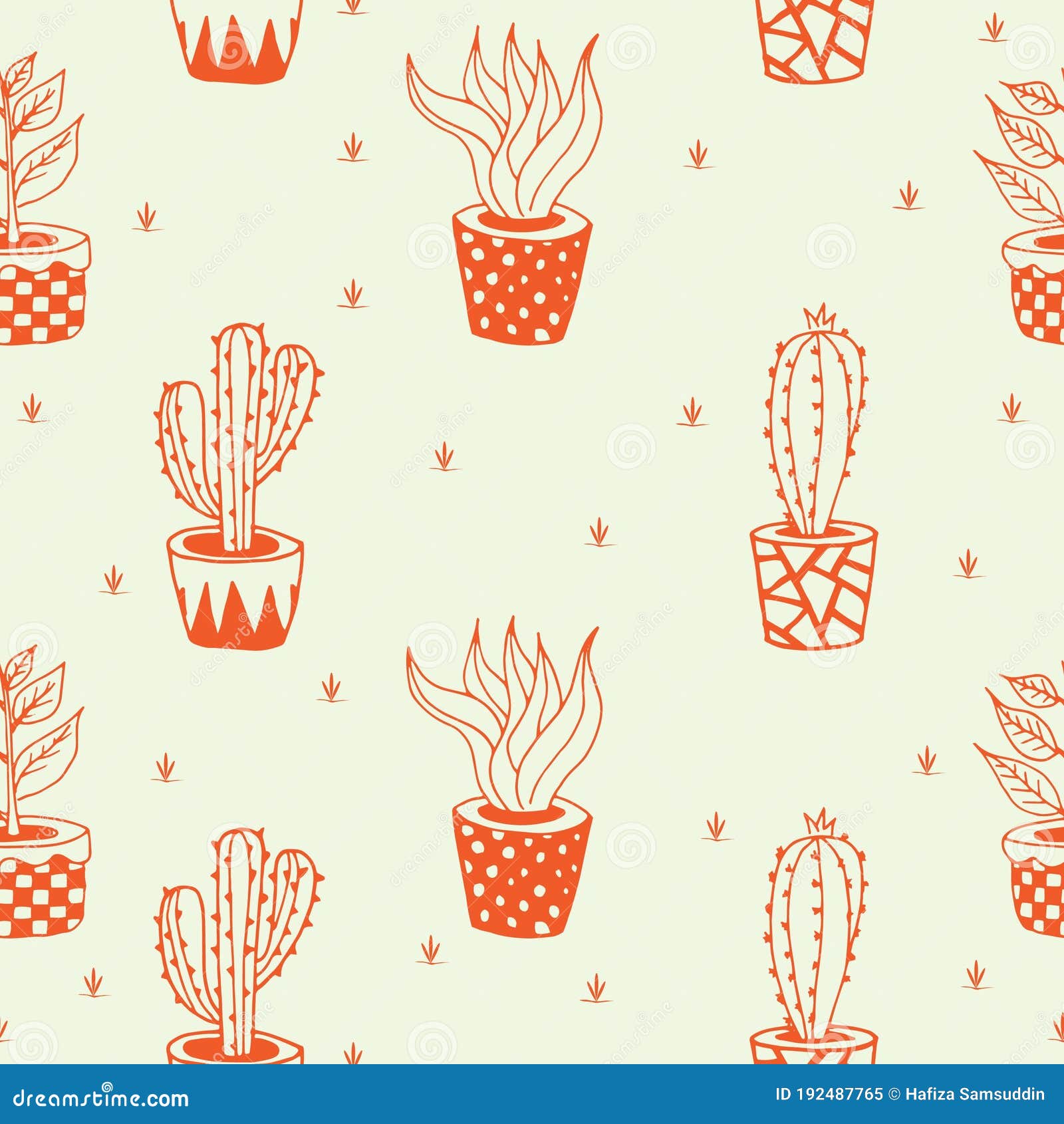 Cactus Background Design. Vector Illustration Decorative Design Stock ...
