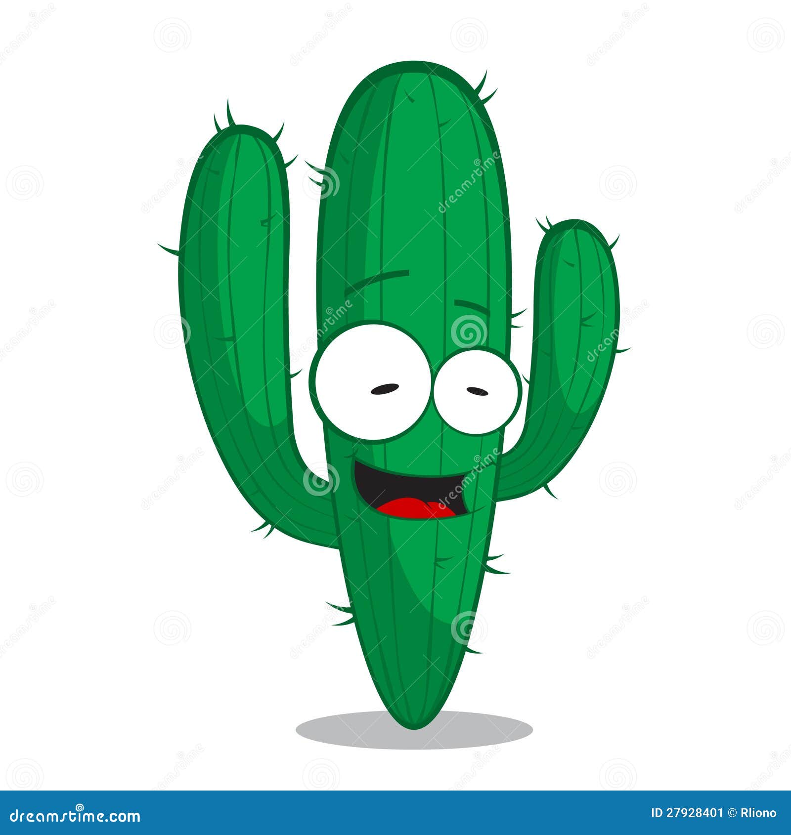 Cactus character. stock illustration. Illustration of cute - 27928401