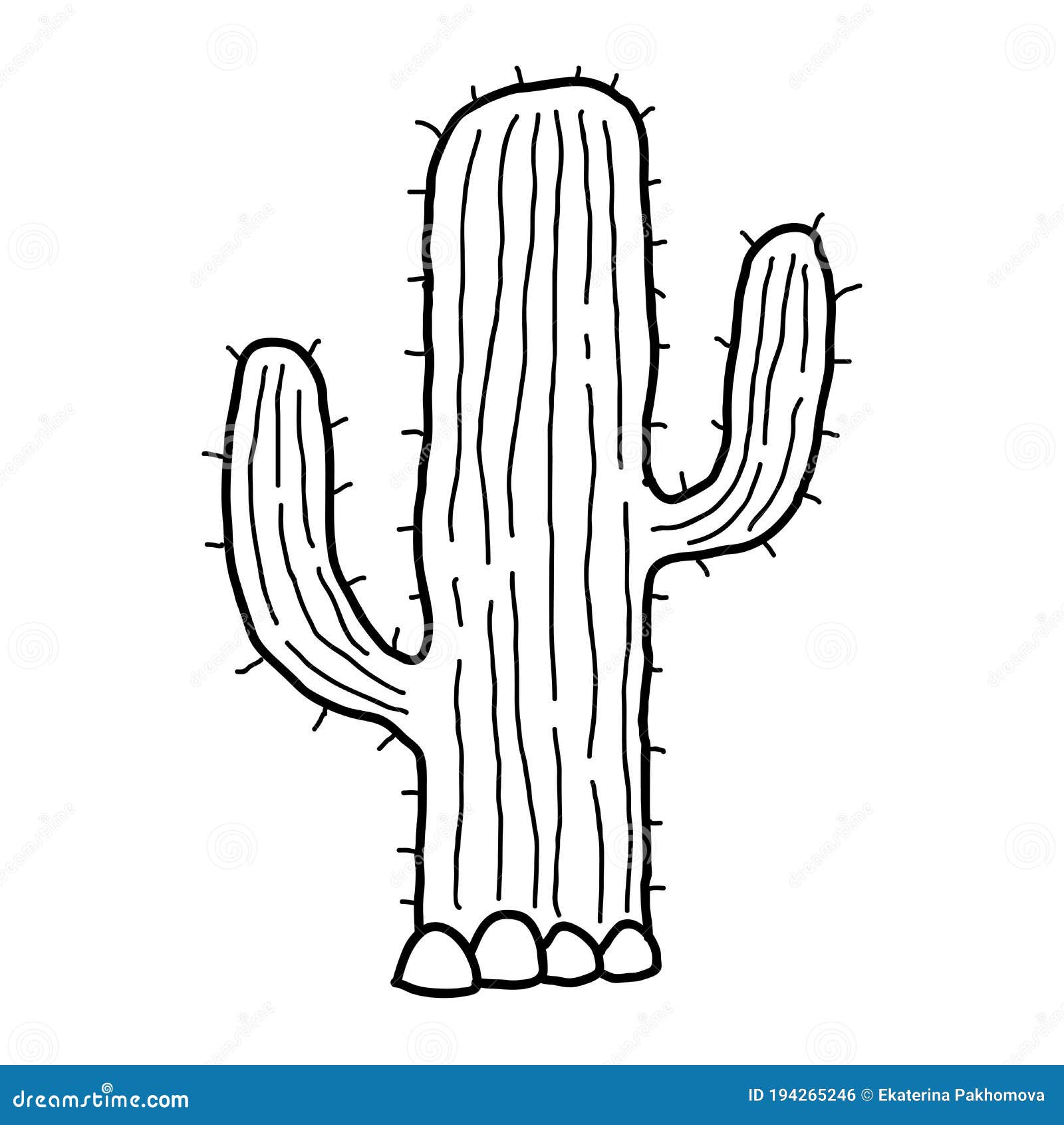 Linear Desert Tree Icon From Desert Outline Collection. Thin Line ...