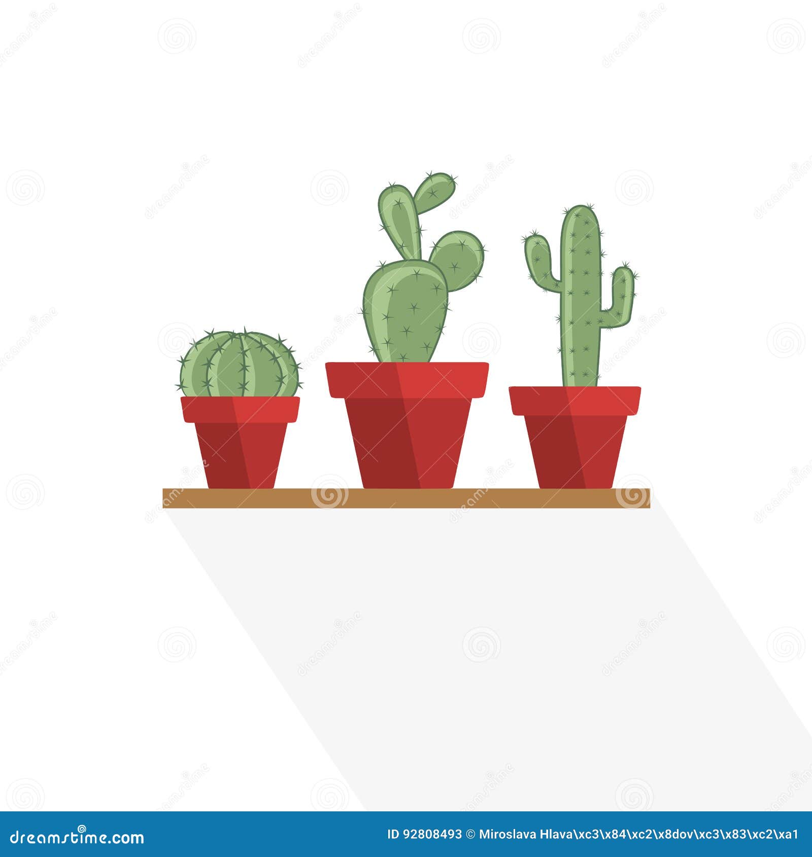 Cactus en una maceta ilustración del vector. Ilustración de crisol ...
