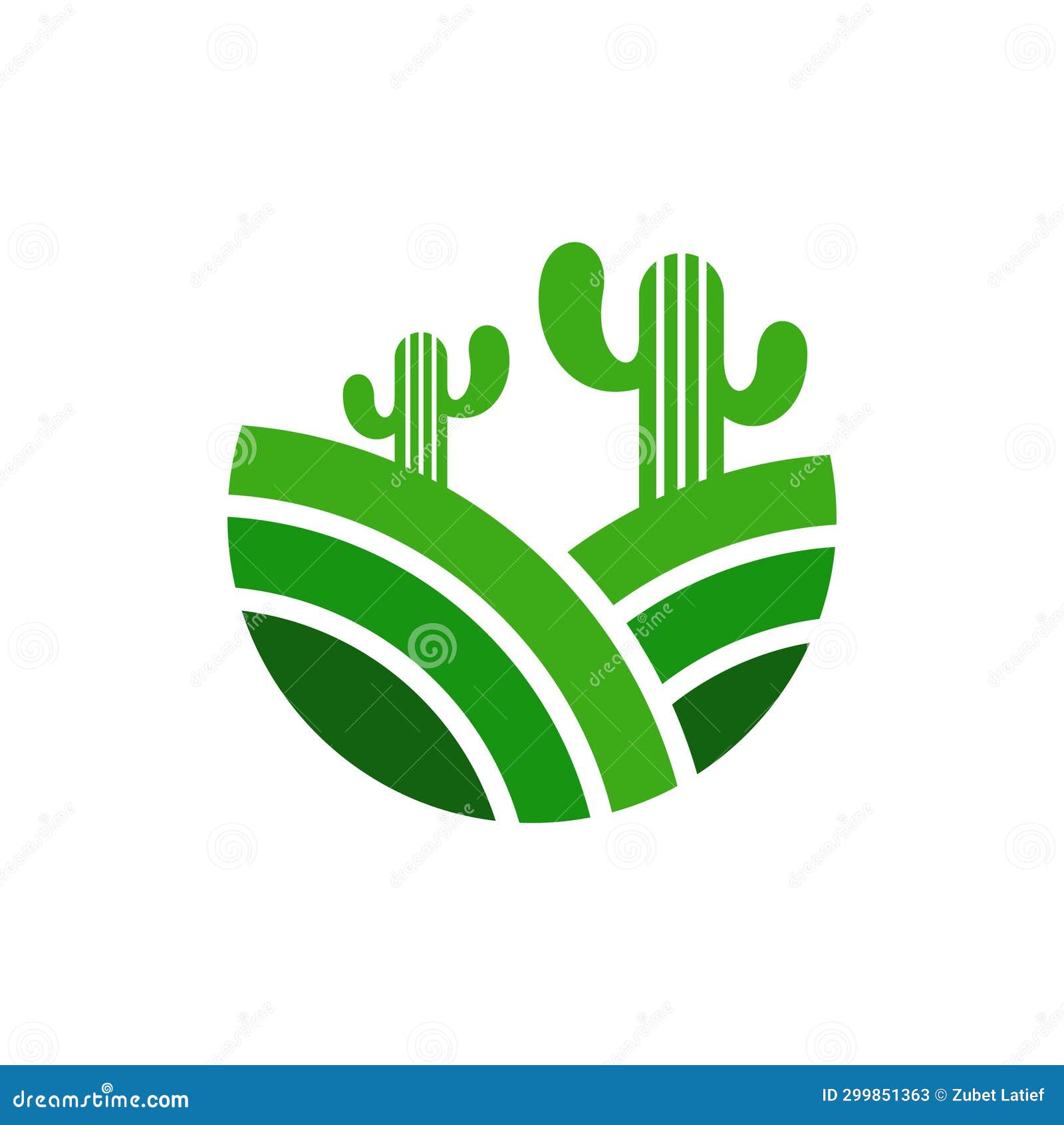 Cactus Farm Logo Design Vector, Nature Farm Logo Template Stock Vector ...