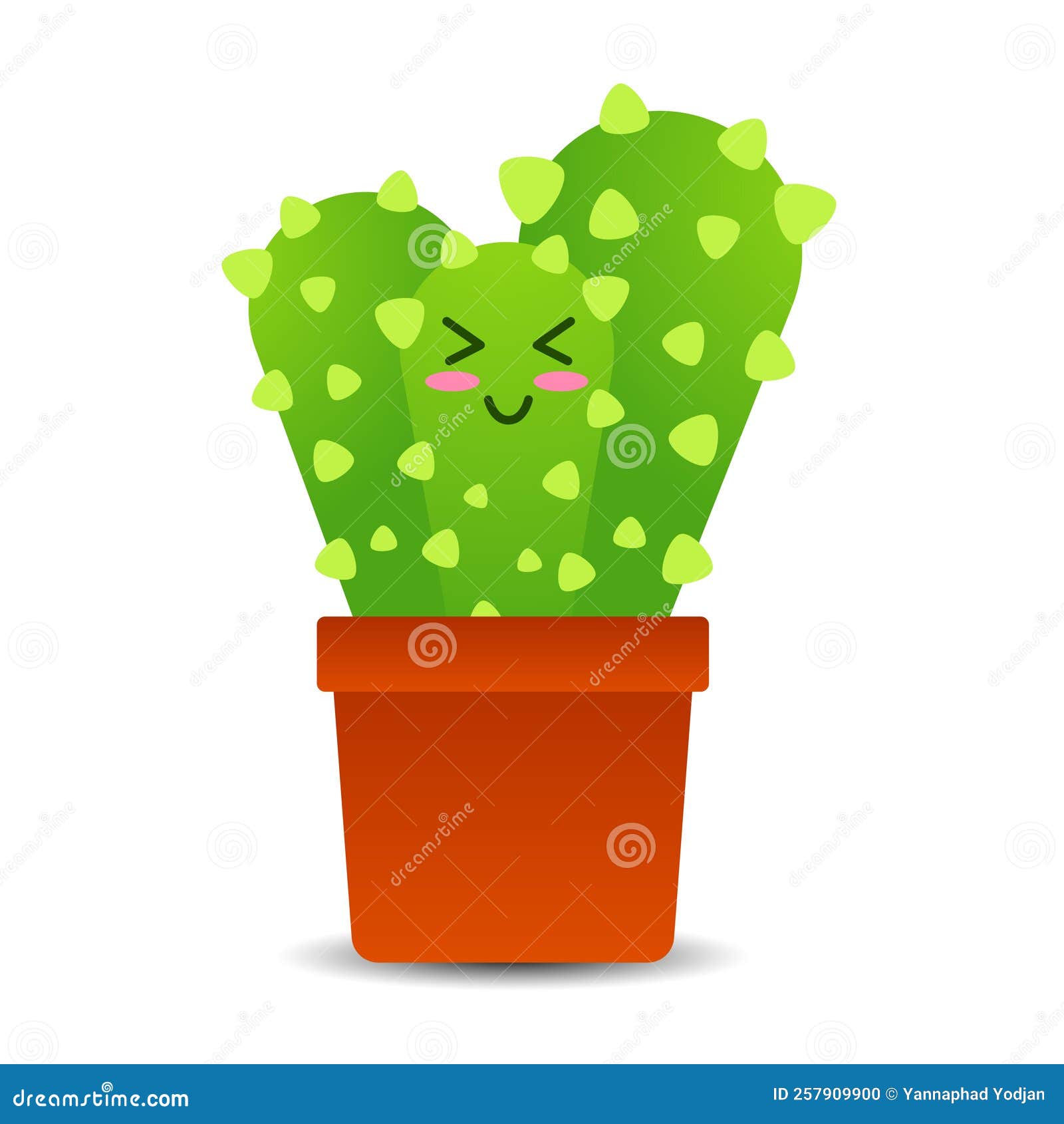 Cactus Hand Drawn Cartoon Art Illustration Premium Vector-type 2 Stock ...