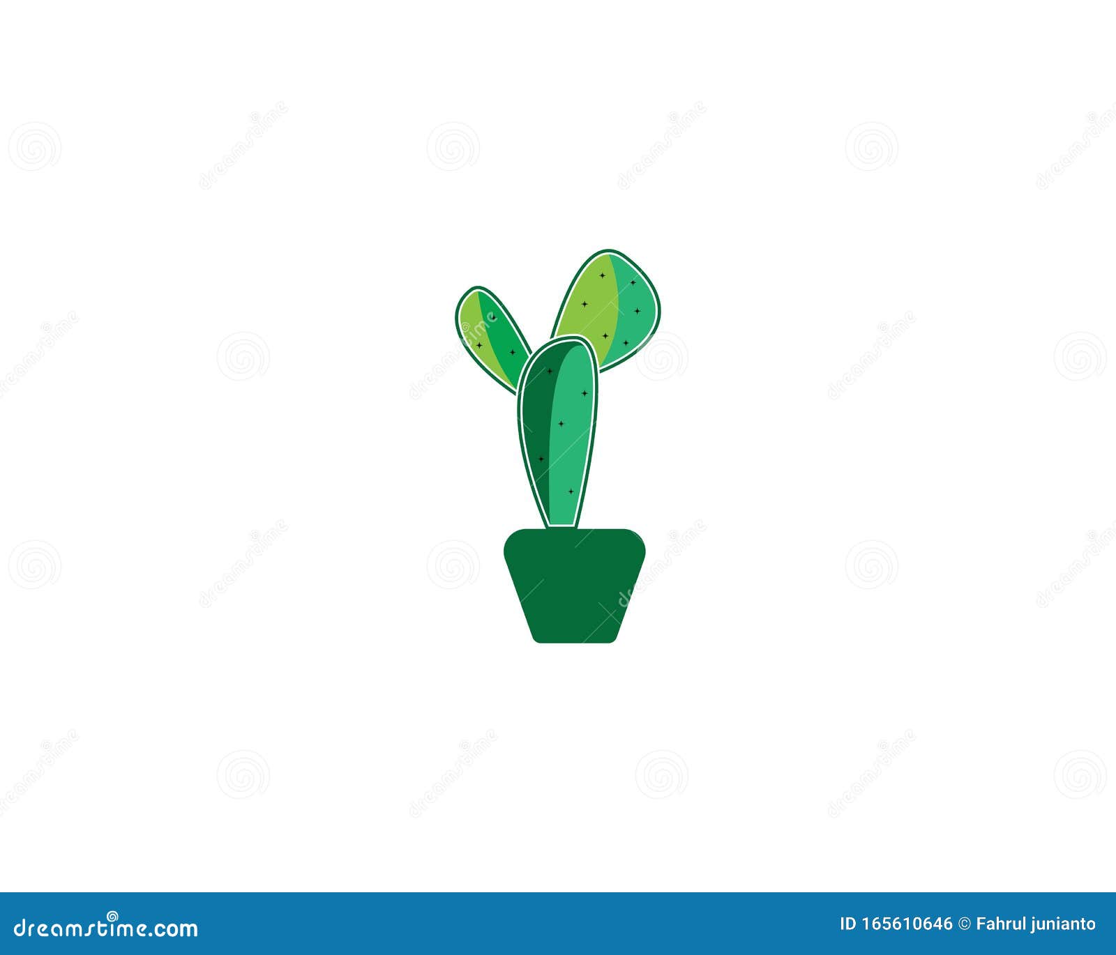 Cactus Icon and Symbol Vector Illustration Stock Vector - Illustration ...