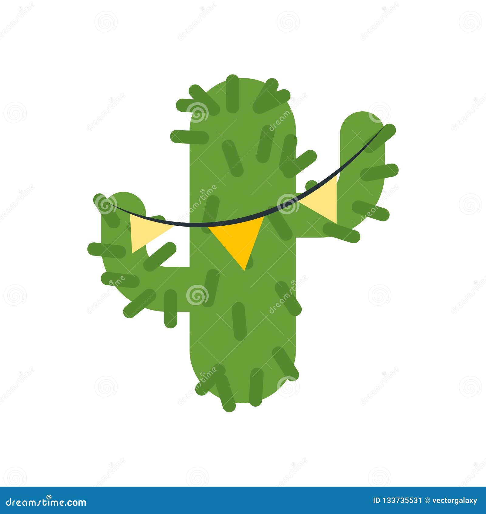 Cactus Icon Vector Sign and Symbol Isolated on White Background, Cactus ...