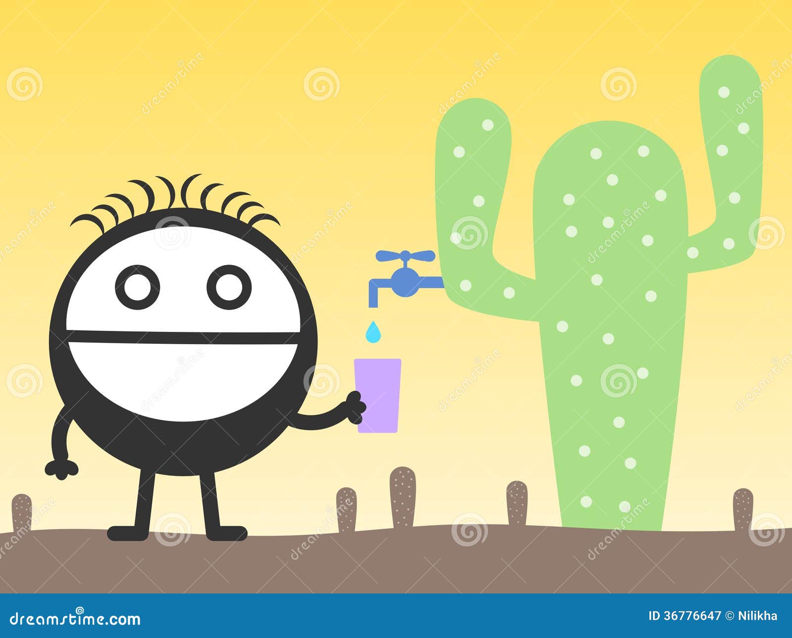 Cactus juice stock illustration. Illustration of thirsty - 36776647