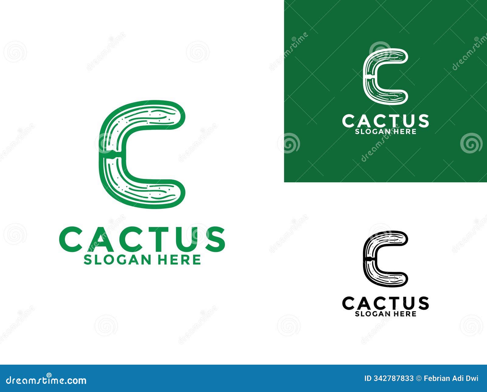 Cactus with Letter C Logo Icon Design Vector, Creative Initial Identity ...