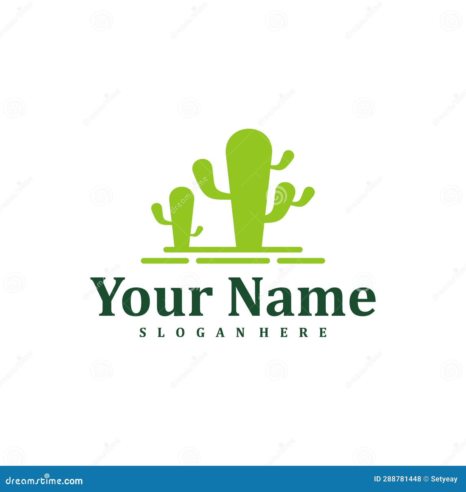 Cactus Logo Design Template. Creative Cactus Logo Vector Illustration ...