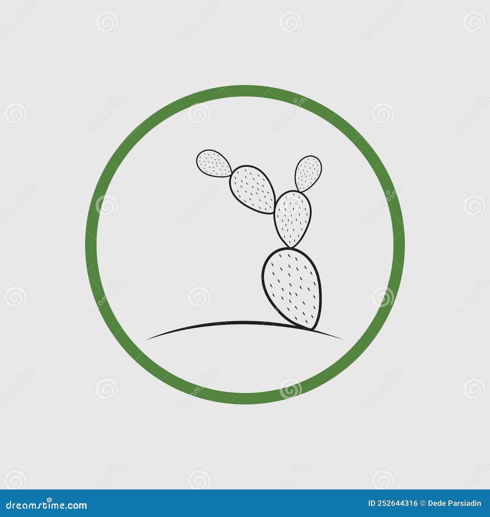 Cactus Logo Design Vector Illustrations Stock Vector - Illustration of ...