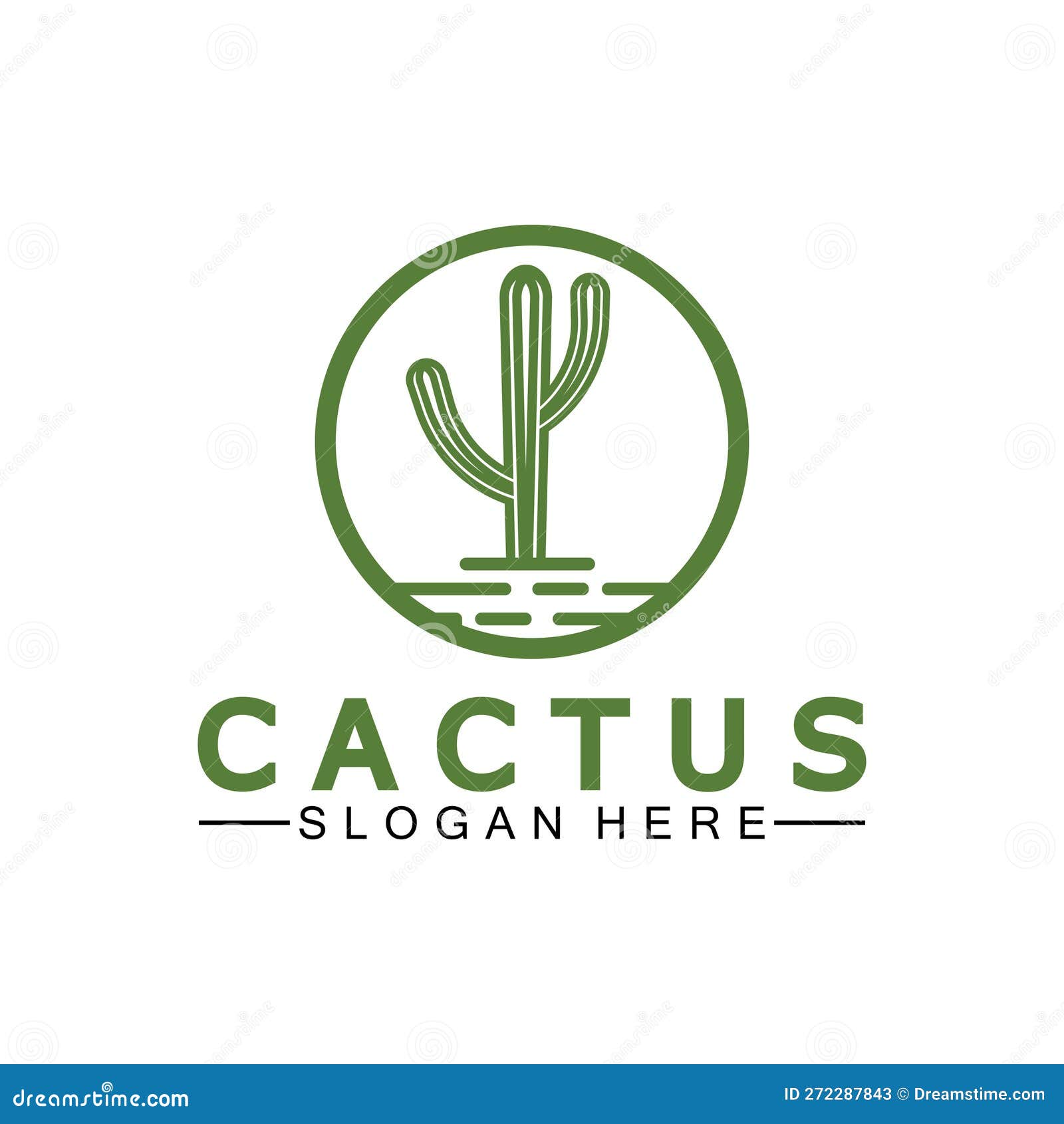 Cactus Logo Template Design Vector, Design Concept, Creative Symbol ...