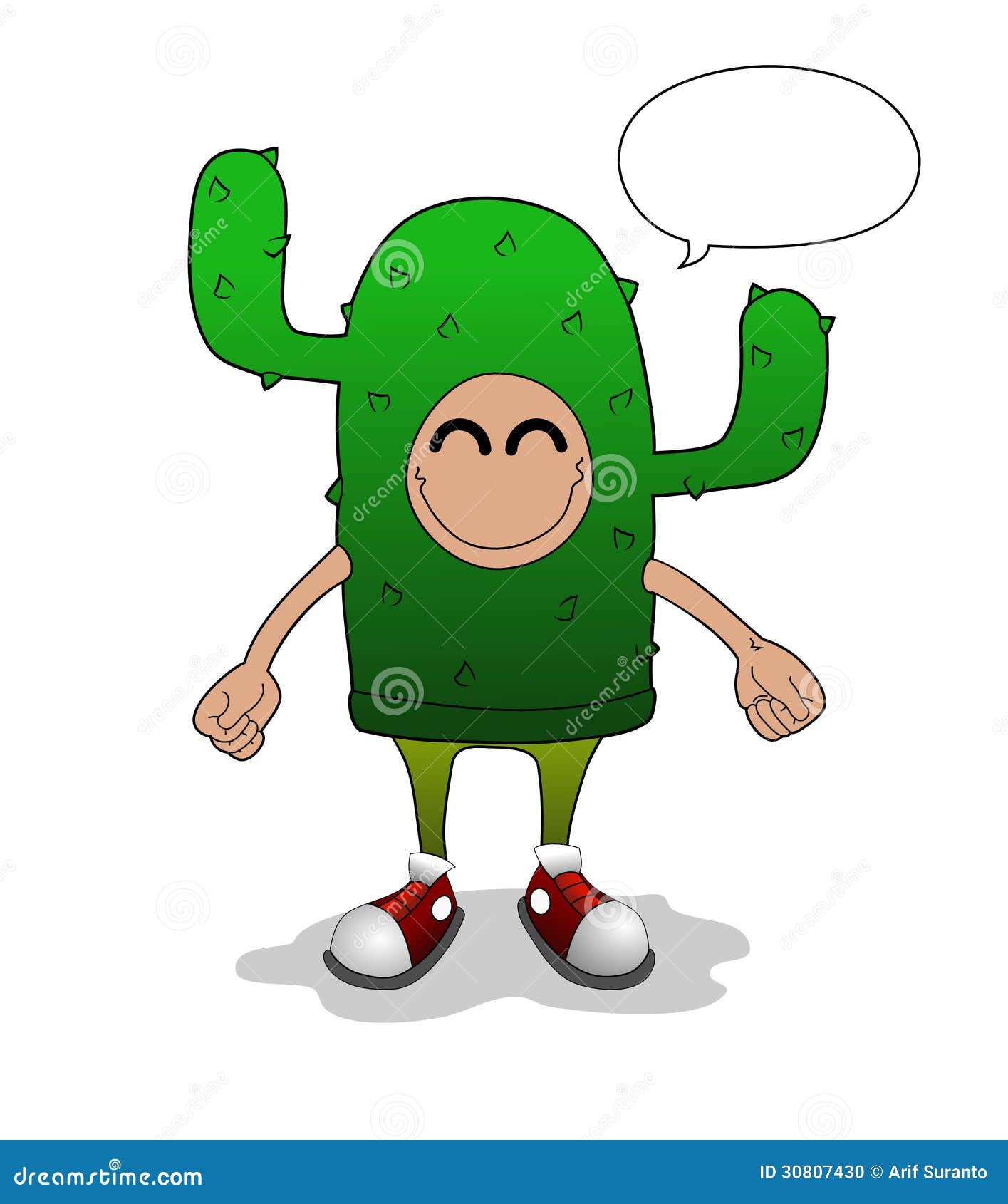 Cactus Man stock illustration. Illustration of clip, machinery - 30807430