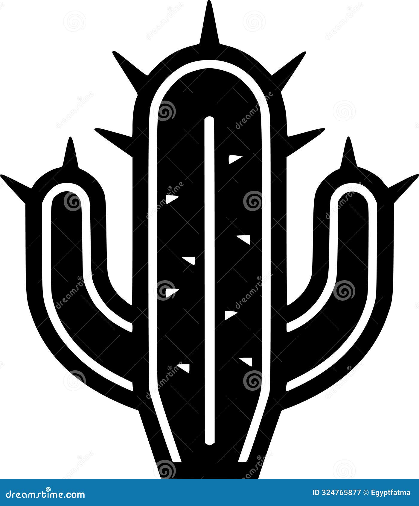 Cactus - Minimalist and Simple Silhouette - Vector Illustration Stock ...