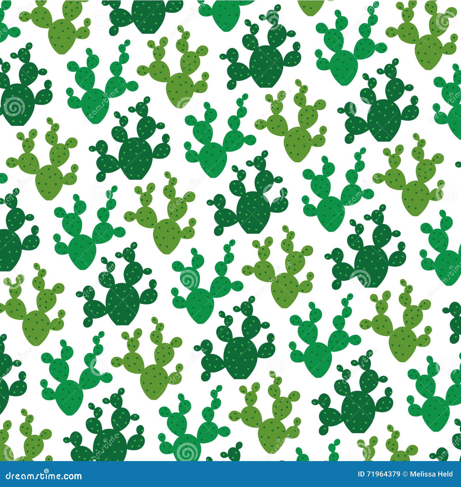 Cactus pattern stock illustration. Illustration of prickly - 71964379