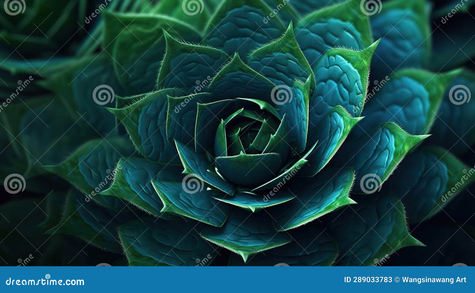 Cactus Plant Agave Attenuata Soft Details Texture. , Generative AI ...