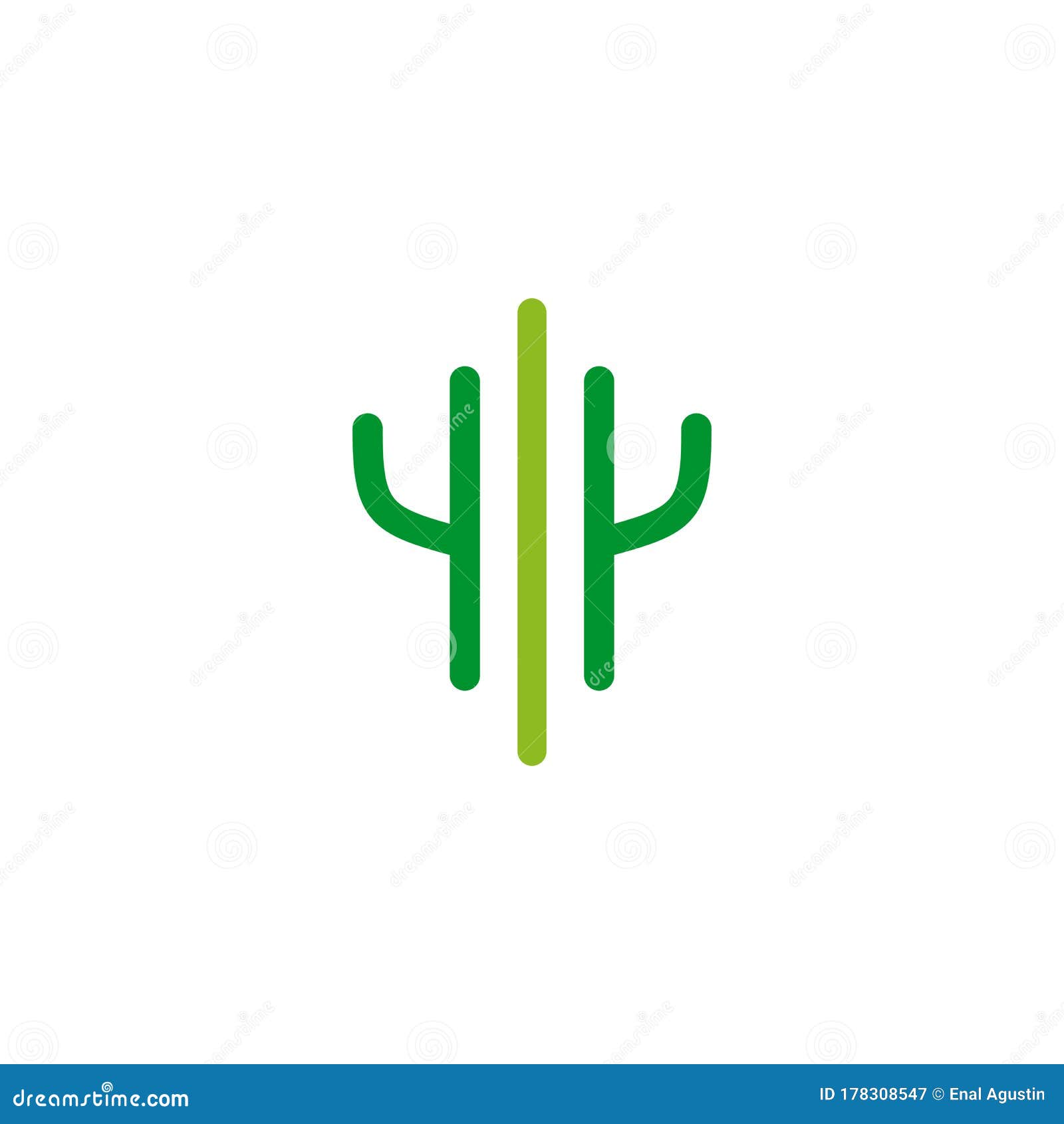 Cactus Plant Icon Logo Design Stock Vector - Illustration of text ...