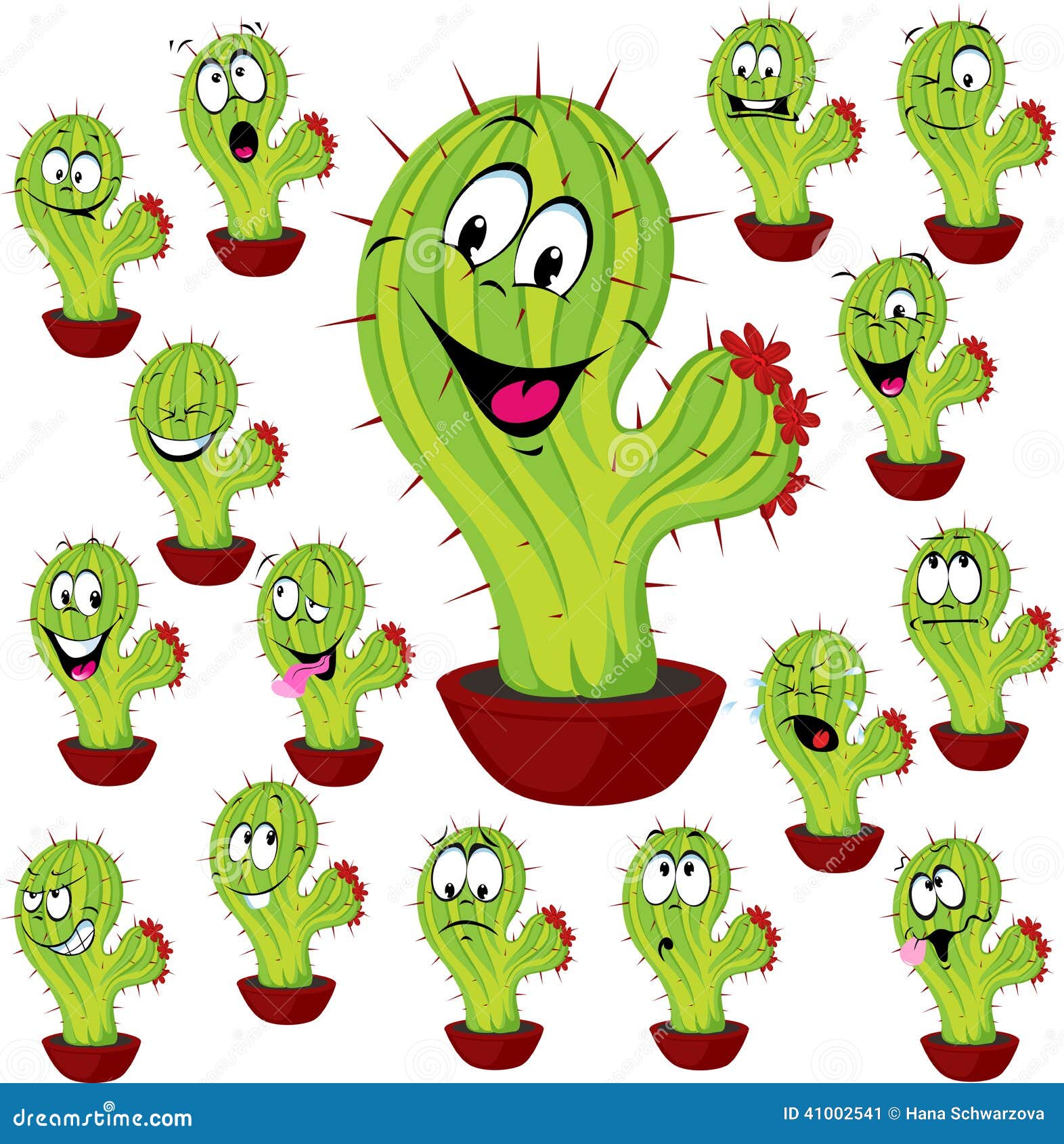 Cactus Plant Dinosaur Ancient Vector Illustration Transparent ...