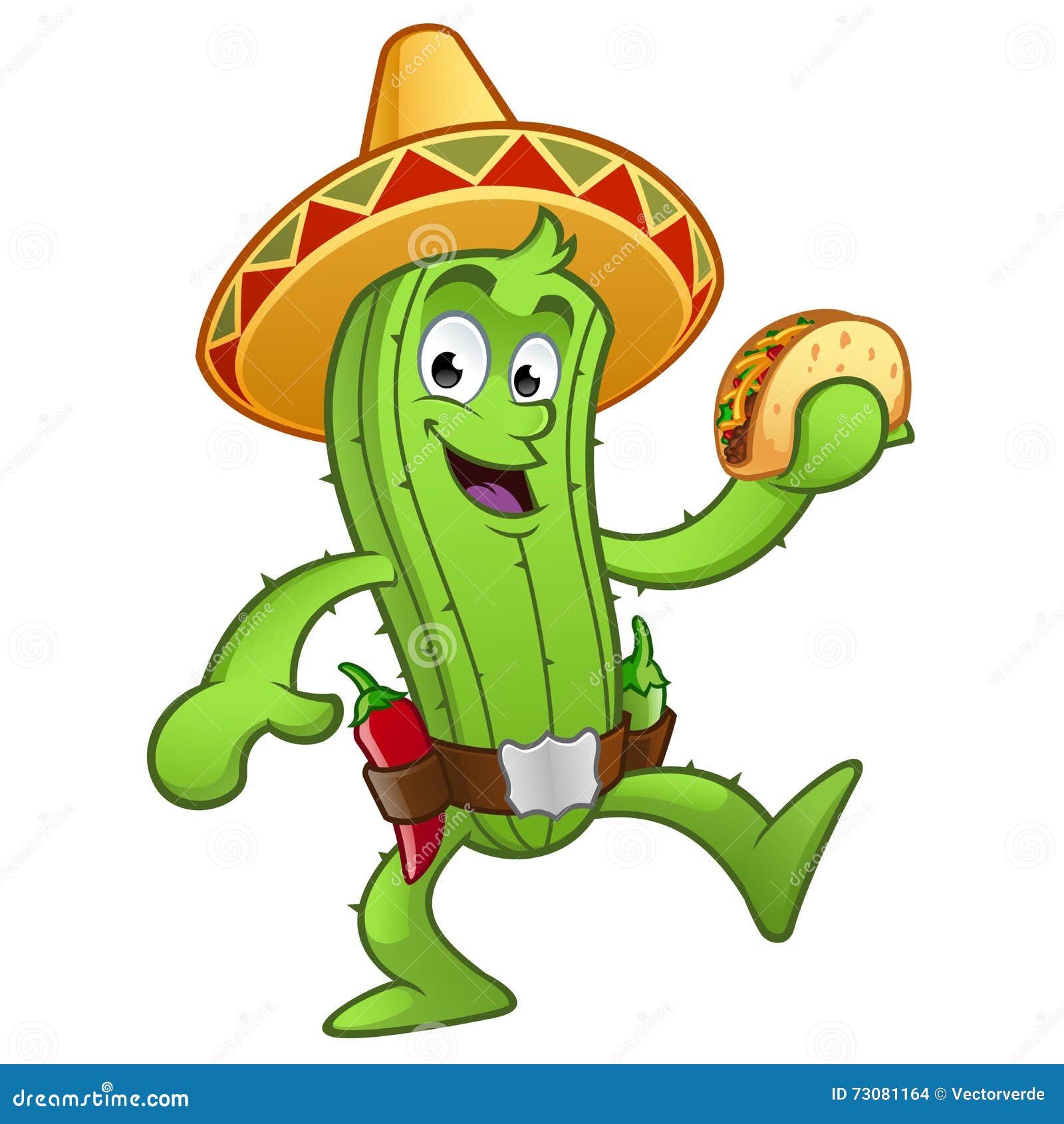 Cactus stock vector. Illustration of smile, cactus, cartoon - 73081164