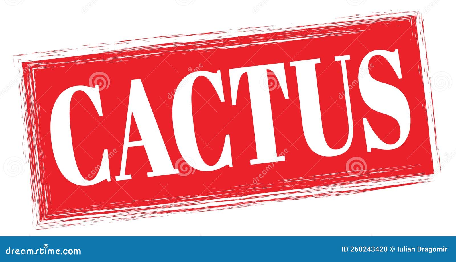 CACTUS Text Written on Red Stamp Sign Stock Illustration - Illustration ...