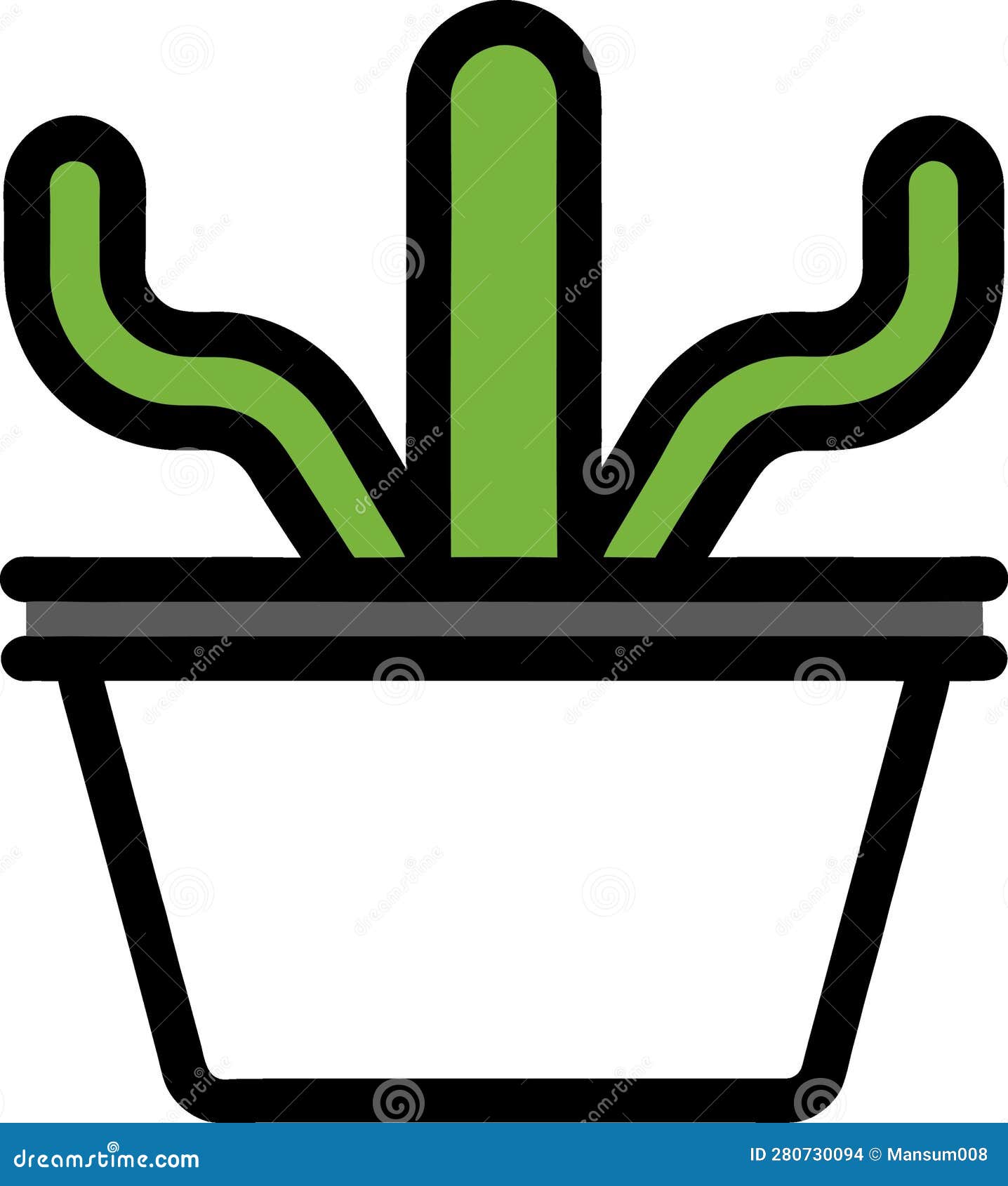Cactus. Web Icon Simple Illustration Stock Illustration - Illustration ...