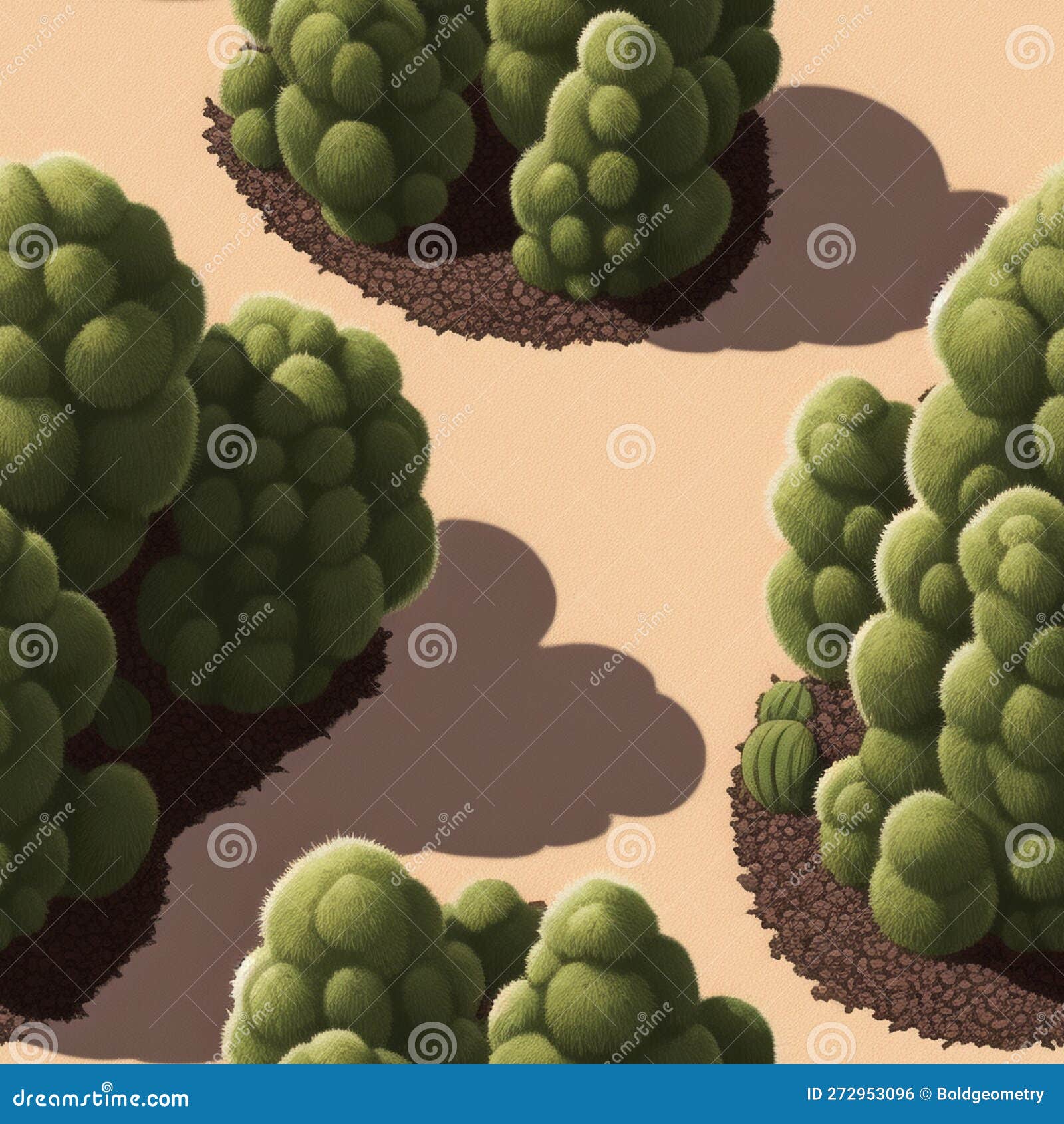 Cactuss Repeating Pattern Seamless All Over Print Surface Tile for ...