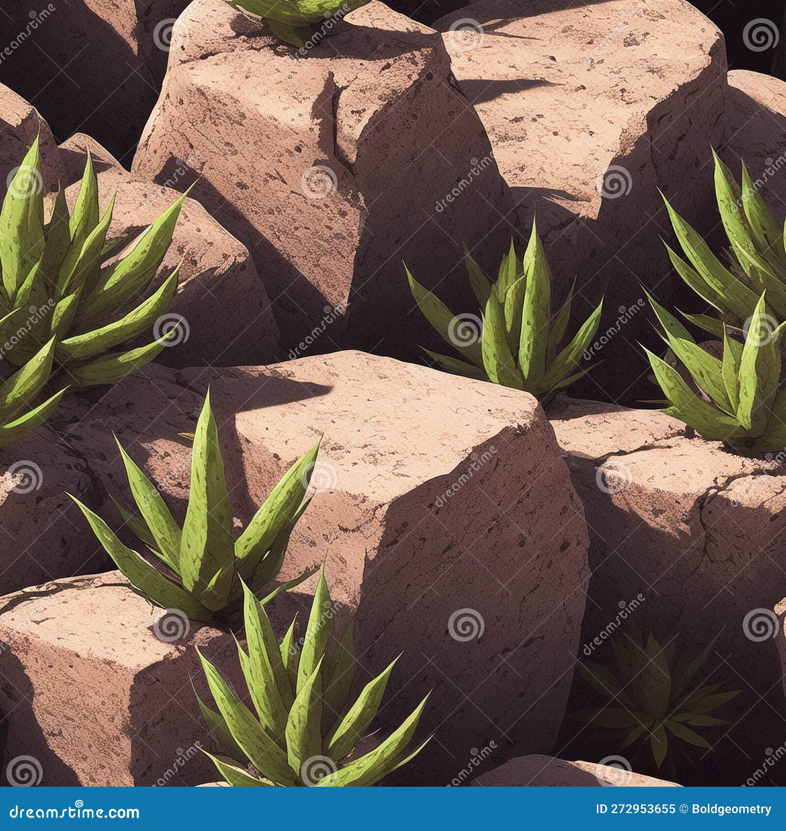 Cactuss Repeating Pattern Seamless All Over Print Surface Tile for ...