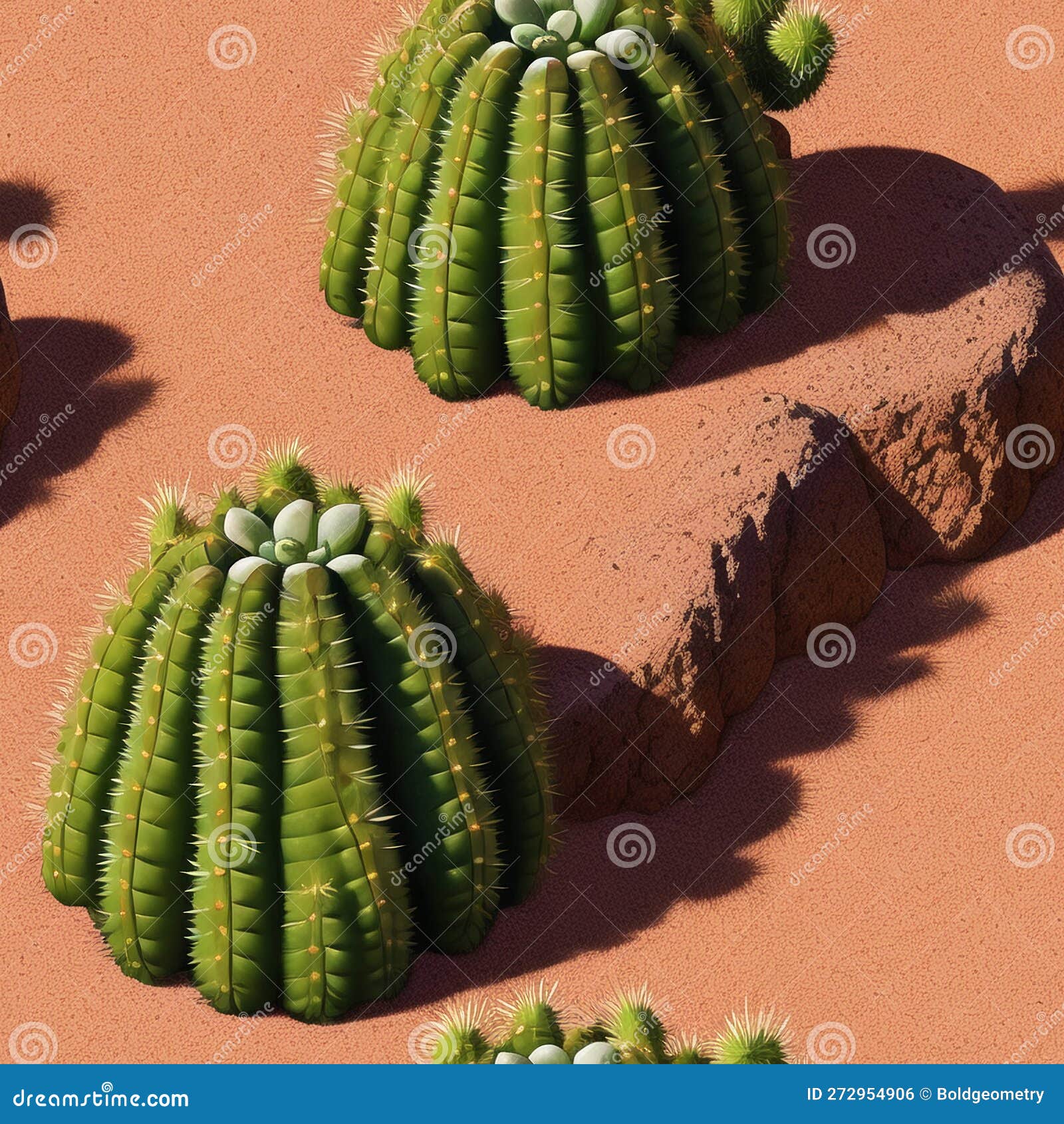 Cactuss Repeating Pattern Seamless All Over Print Surface Tile for ...