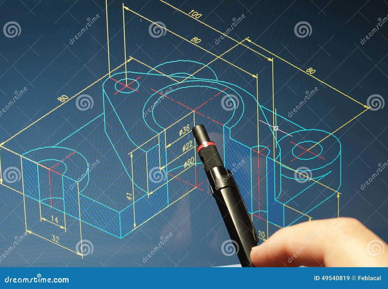 Cad blueprint stock image. Image of drafting, blueprint - 49540819