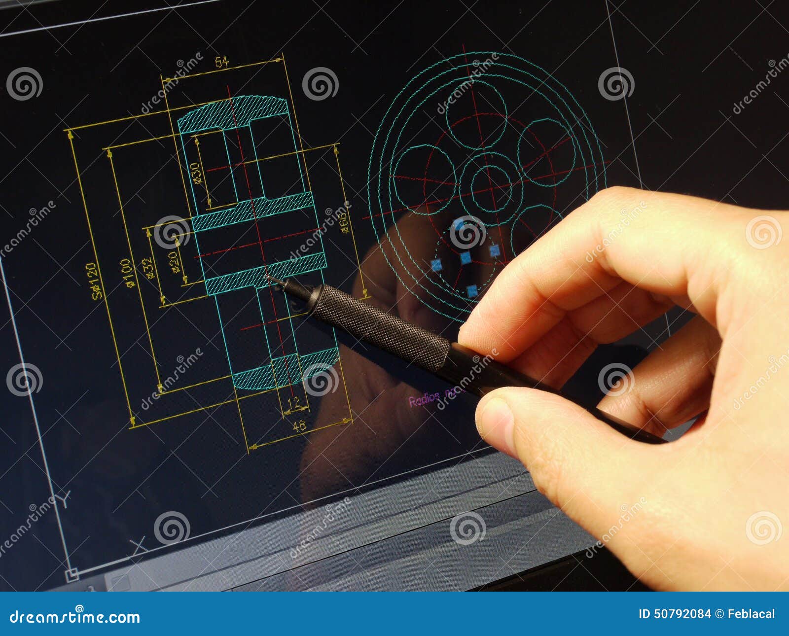 Cad blueprint stock photo. Image of architecture, extension - 50792084