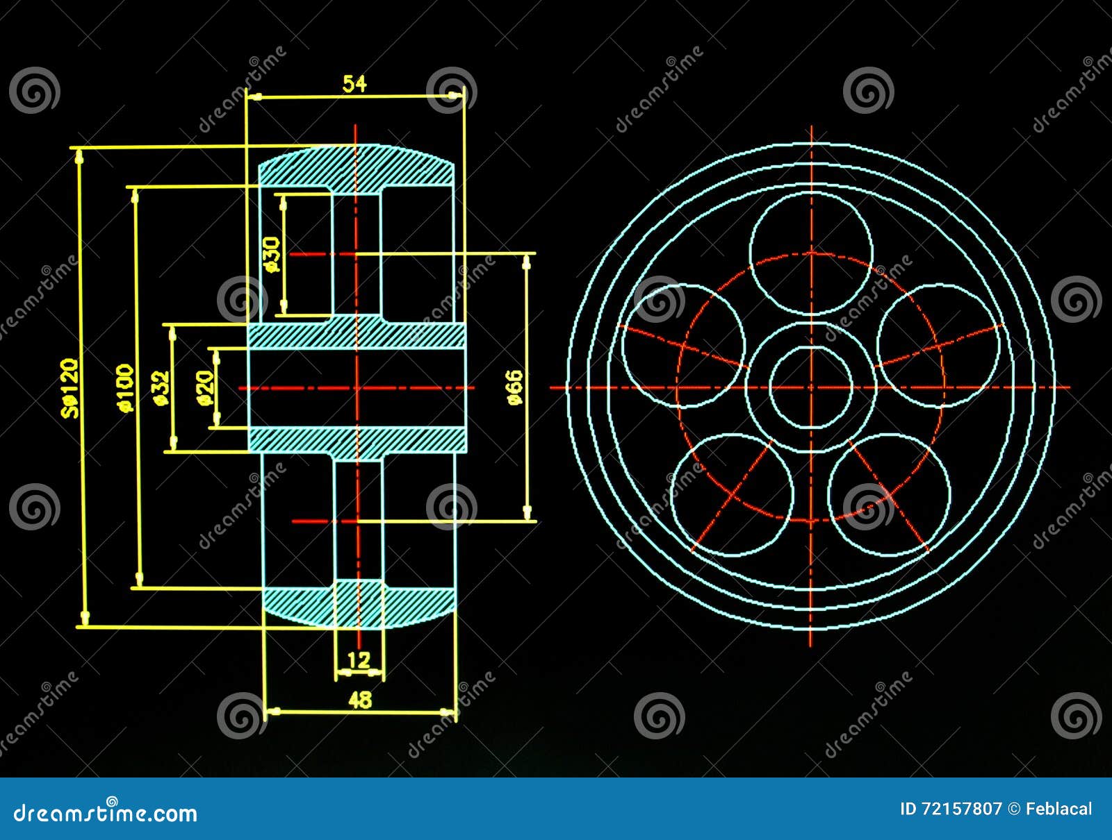 Cad blueprint detail stock image. Image of engineering - 72157807