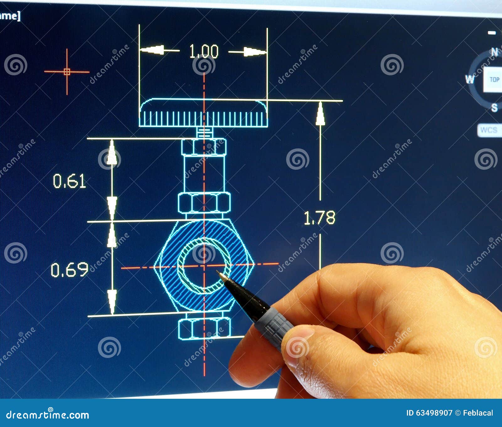 Cad blueprint stock image. Image of measure, mechanical - 63498907