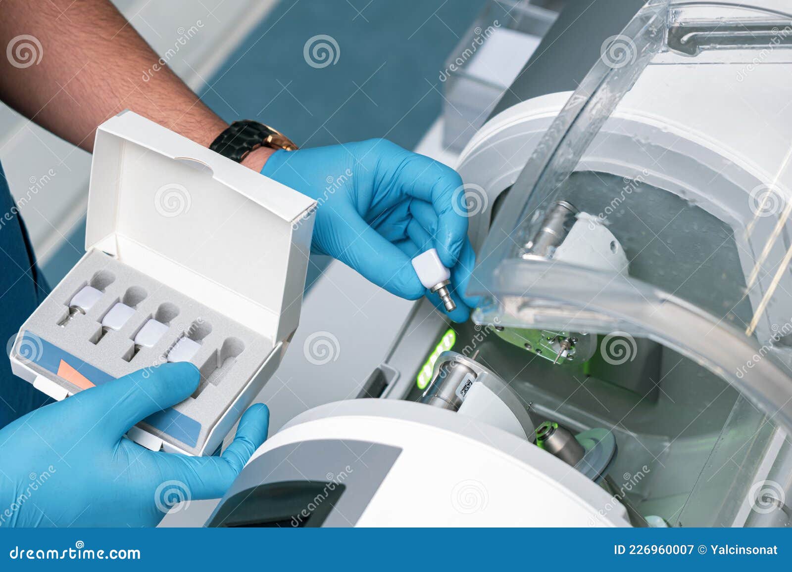 CAD CAM Dental Computer-aided Machine. Digital Modern Dental Laboratory ...