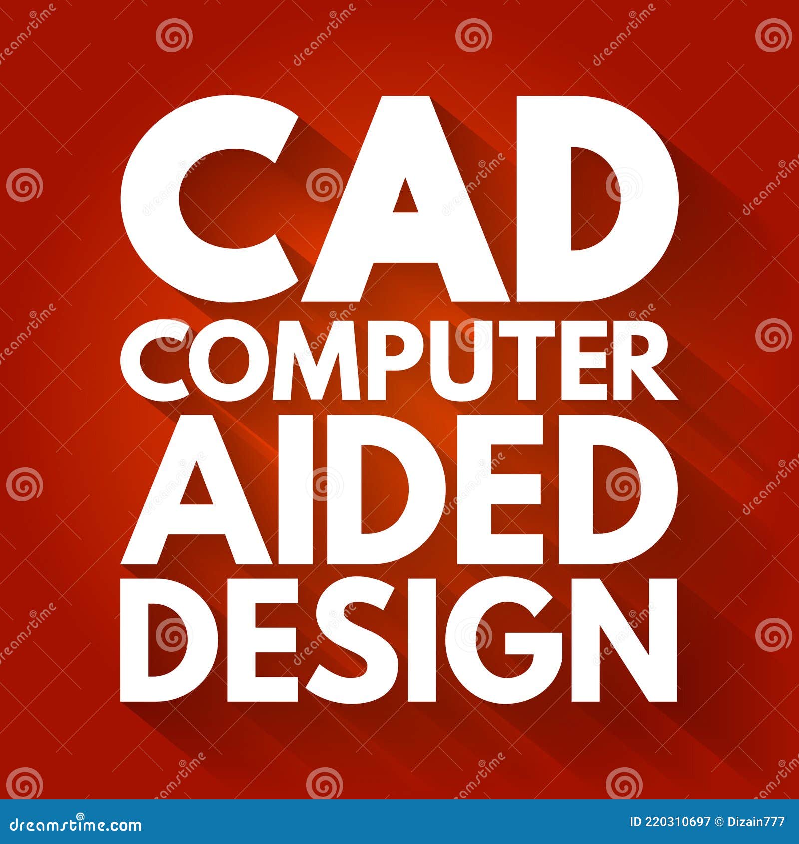 CAD - Computer Aided Design Acronym, Technology Concept Background ...