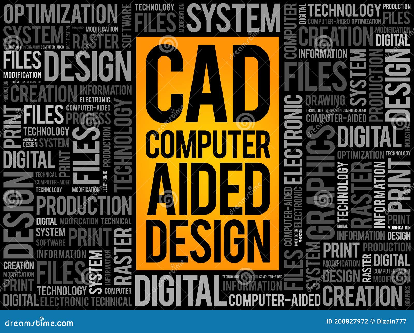 CAD - Computer Aided Design Stock Illustration - Illustration of ...